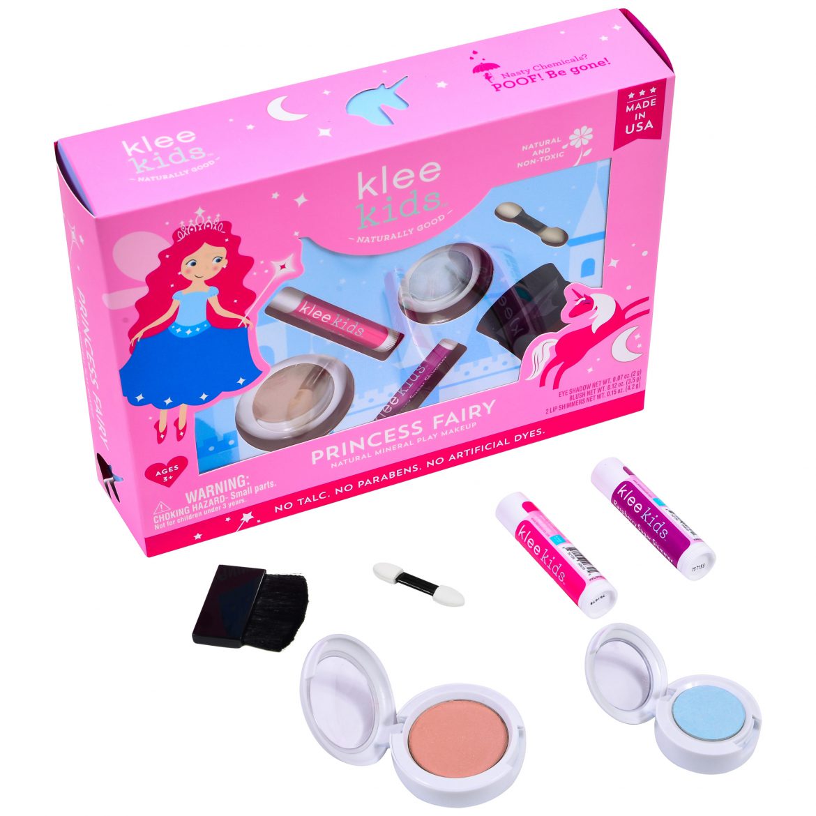 Princess Fairy - Klee Kids Natural Pressed Powder Mineral Play Makeup ...