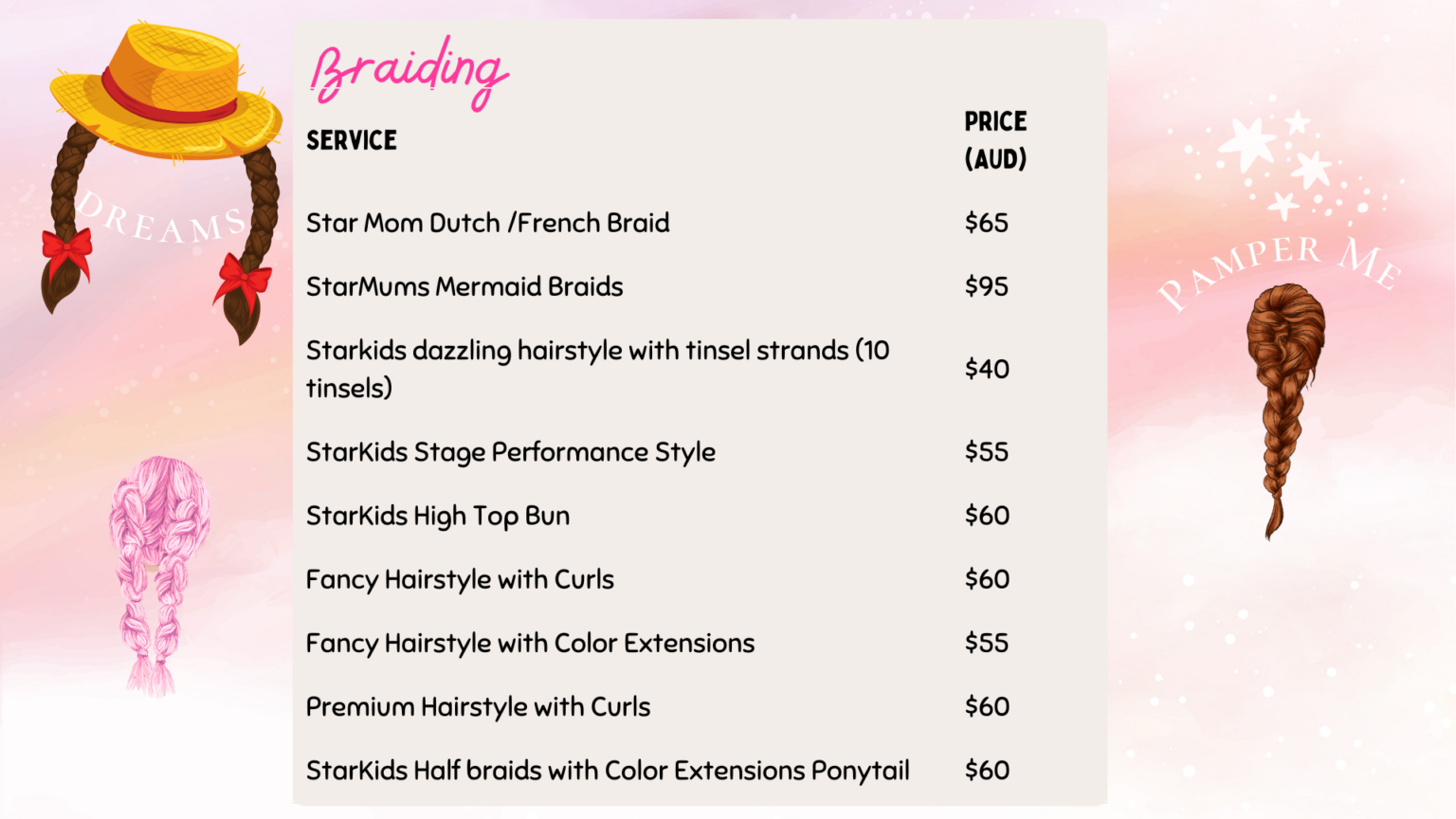 Braids - StarKids Salon Spa